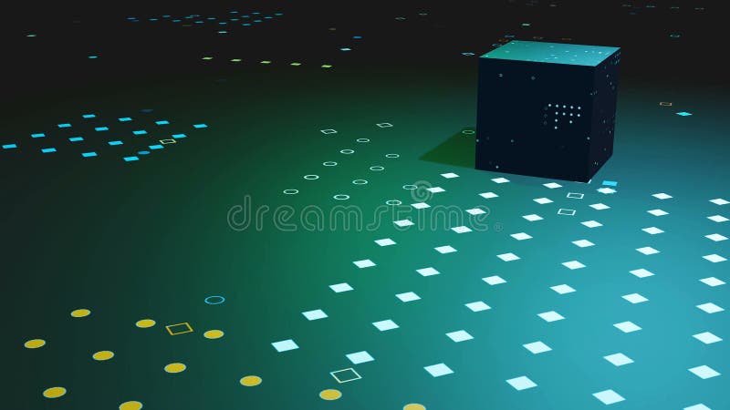 Modern Big Data and Cryptography Communication Technology Concept. 3D ...