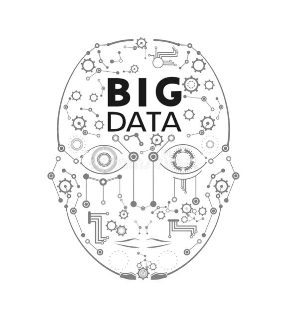 Modern big data symbol stock vector. Illustration of design - 270099740