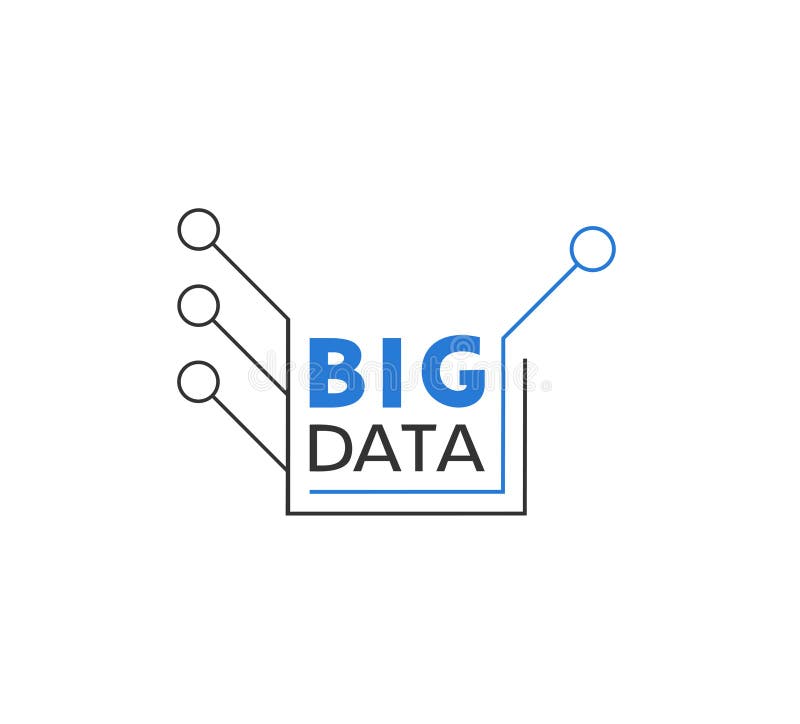 Modern big data symbol stock vector. Illustration of technology - 270099770