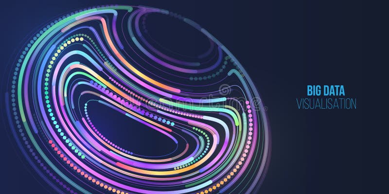 Modern Big Data Visualization Processing Of Data Arrays Sorting Filtering Machine Algorithms