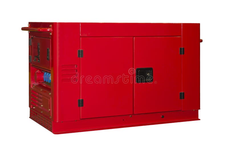 Modern Big Red Diesel Generator Stock Photos - Free & Royalty-Free ...