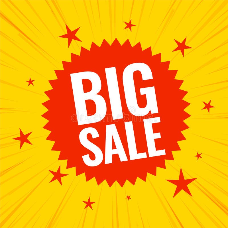 Modern Big Sale Discount Coupon Sticker Template Design Stock Vector ...