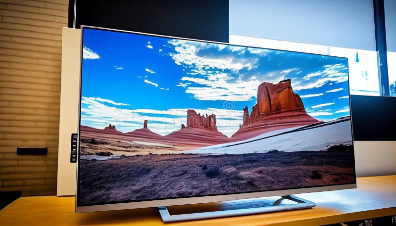 Smart television set stock illustration. Illustration of design - 273081257