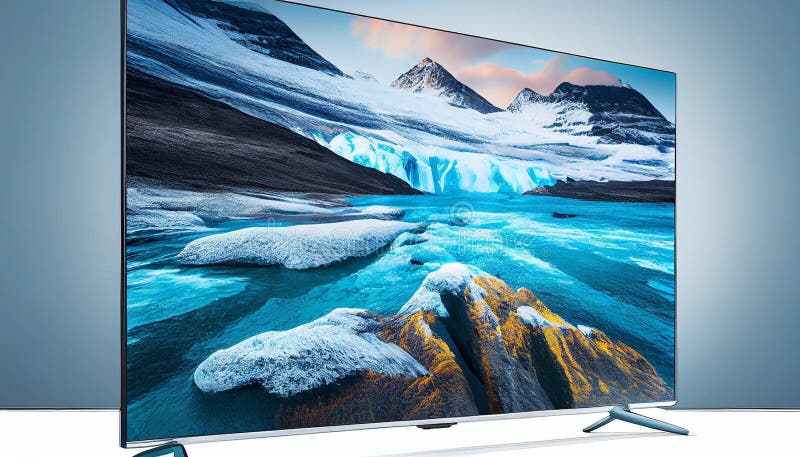 Smart television set stock illustration. Illustration of graphics ...