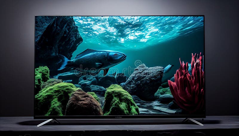 Smart television set stock illustration. Illustration of graphics ...