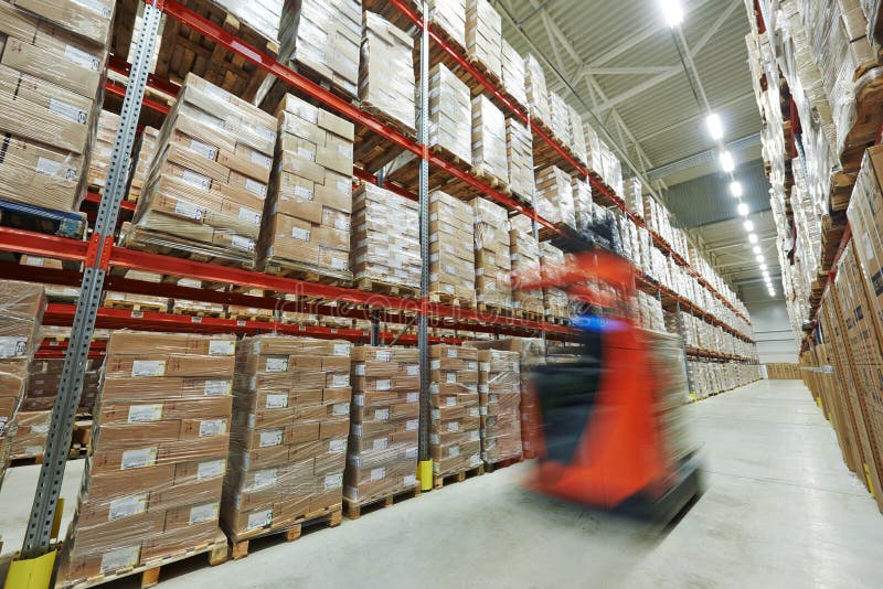Modern big warehouse stock image. Image of depot, packaging - 39545309