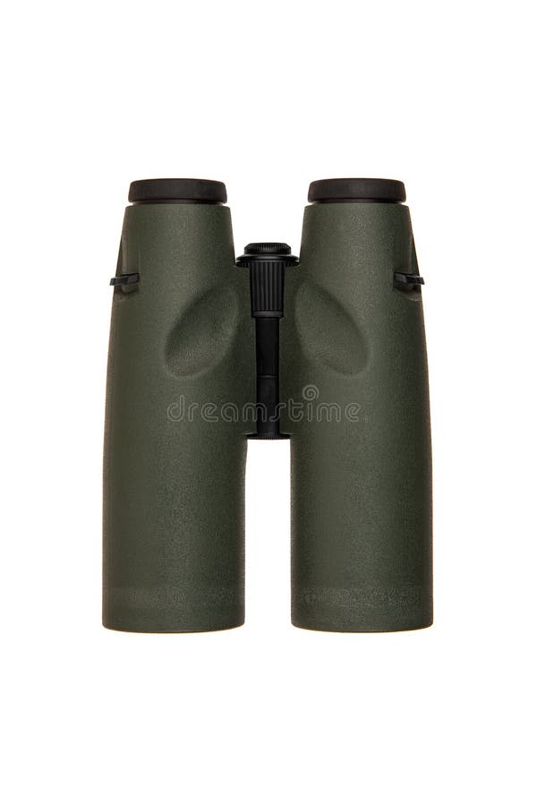 Modern Binoculars Isolate on White Back. Surveillance Device. Device ...