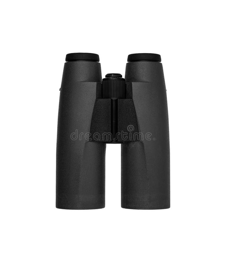 Modern Binoculars Isolate on White Back. Surveillance Device. Device ...
