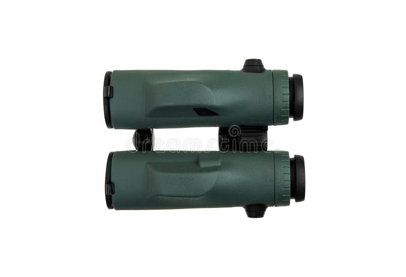 Modern Binoculars Isolate on White Back. Surveillance Device. Device ...