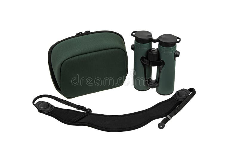 Modern Binoculars Isolate on White Back. Surveillance Device. Device ...