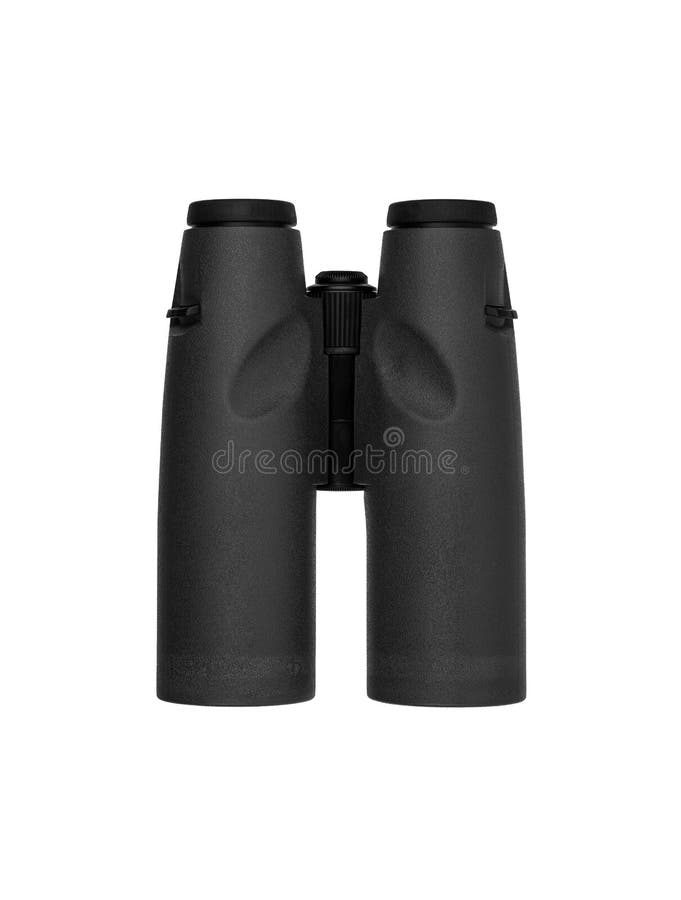 Modern Binoculars Isolate on White Back. Surveillance Device. Device ...