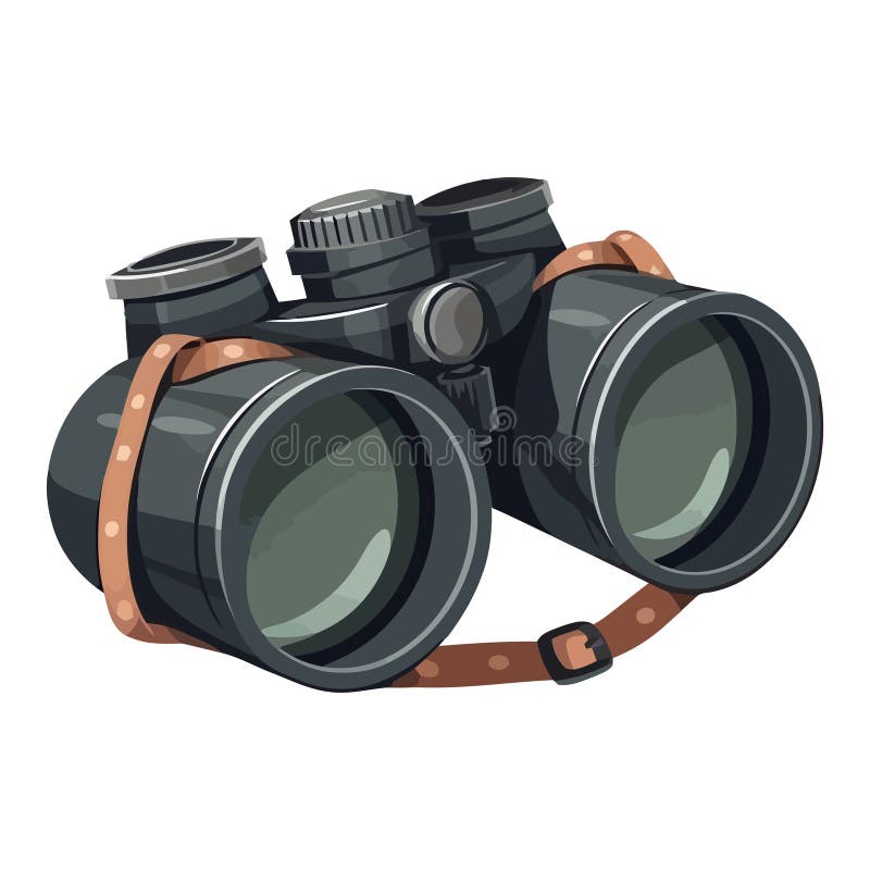 Modern Binoculars Zooms in Discovery Stock Vector - Illustration of ...