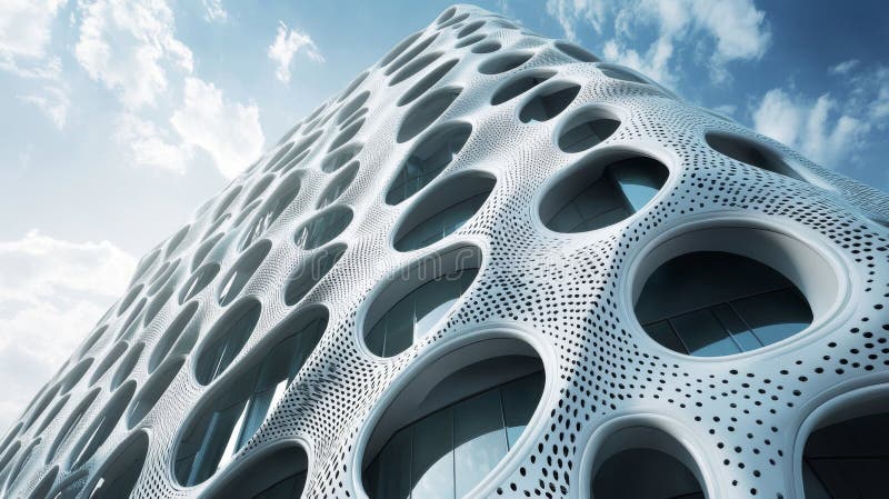 Modern Bioceramic Facade with Self-Cooling Elements and Eco Features ...