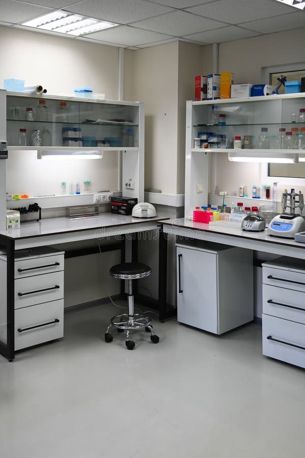Modern Biological Laboratory Stock Photo - Image of biotech, laboratory ...