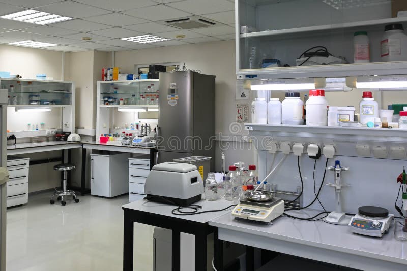 Modern Biological Laboratory Stock Image - Image of development ...