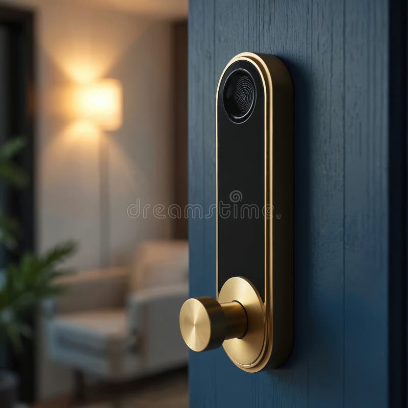 Door Fingerprint Sensor Stock Illustrations – 502 Door Fingerprint ...