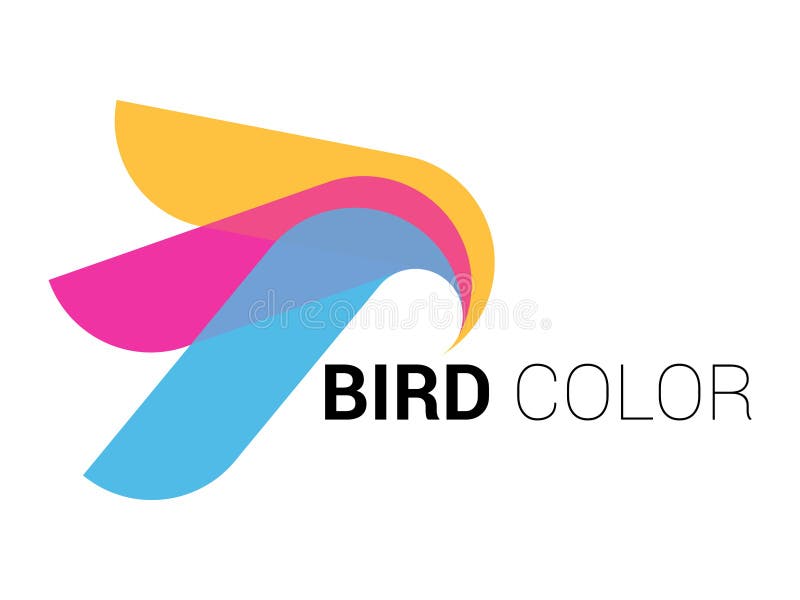 Modern Bird Color Logo stock vector. Illustration of beautiful - 202129098