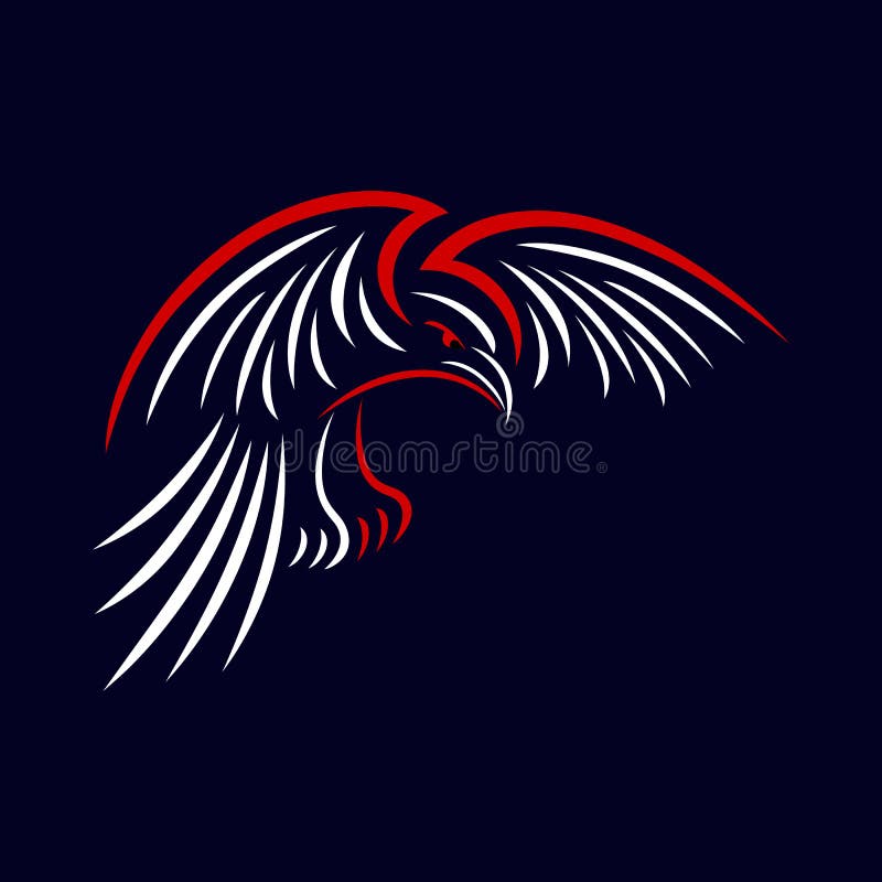 Crow Logo stock vector. Illustration of flapping, look - 31969283