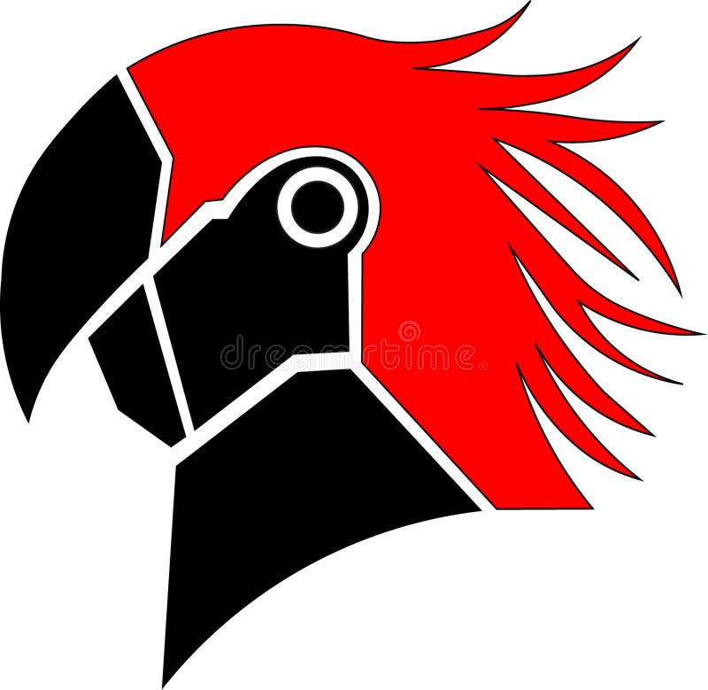 Modern Bird Head Logo Design Stock Illustration - Illustration of ...