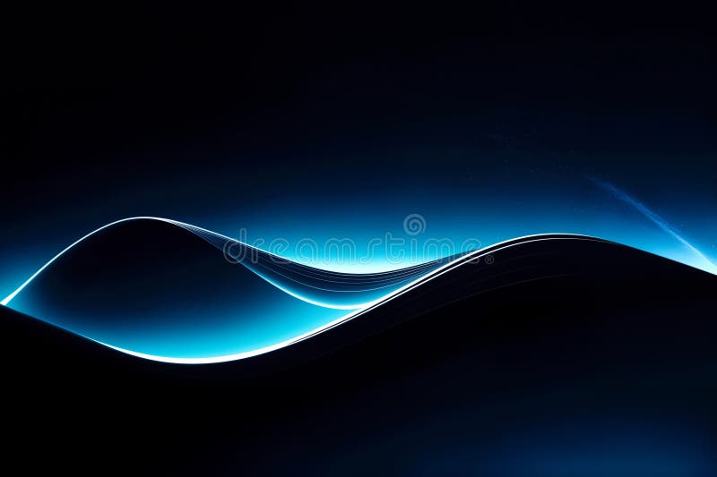 Modern Black Background Line Light Abstract Stock Illustration ...