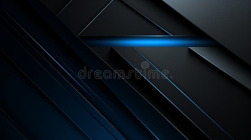 Modern Black Blue Abstract Background. Minimal Stock Illustration ...