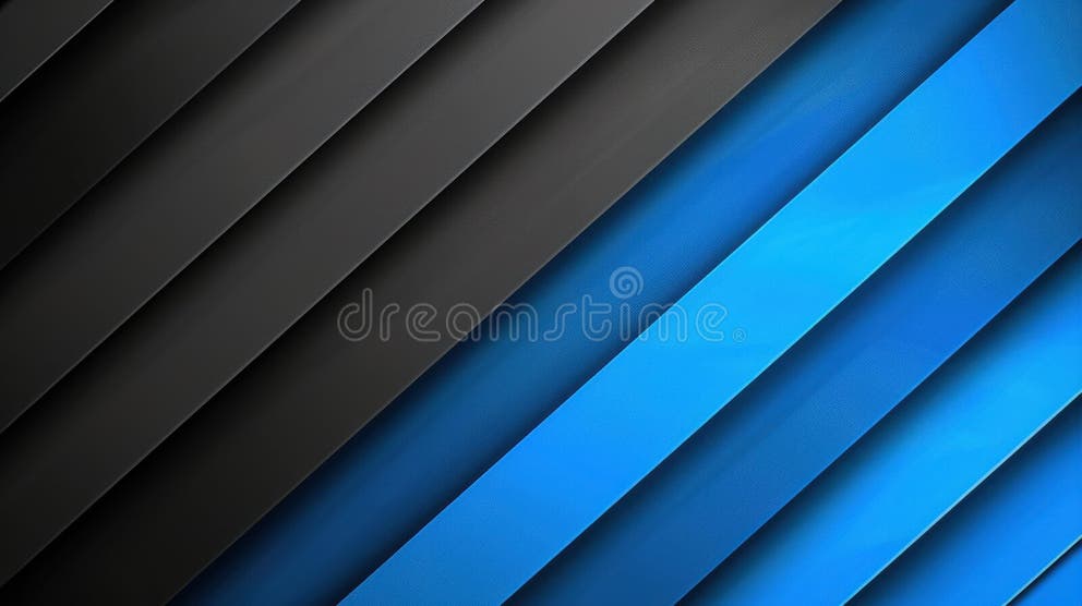 Modern Black, Blue, Silver Gradient with Metallic Texture and Diagonal ...