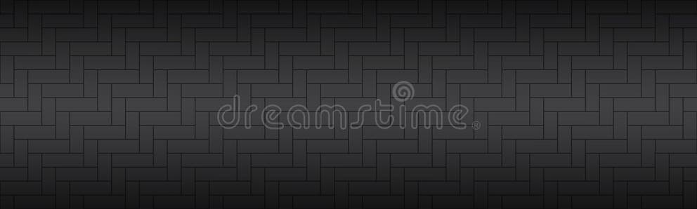 Modern Black Brick Pattern. Seamless Tile Header Stock Vector ...