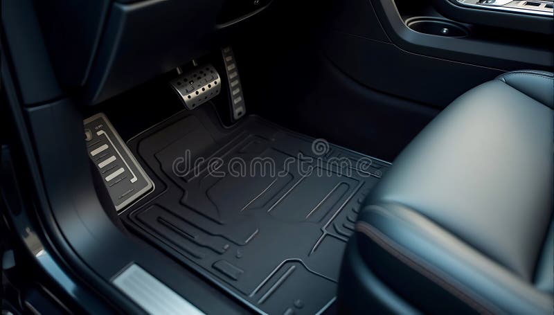 Modern Black Car Interior, a Luxurious Blend of Leather, Car Interior ...