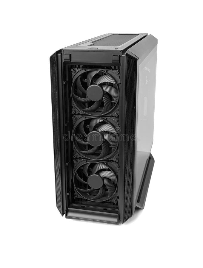 Black Computer System Unit. Stock Photo - Image of desktop, business ...