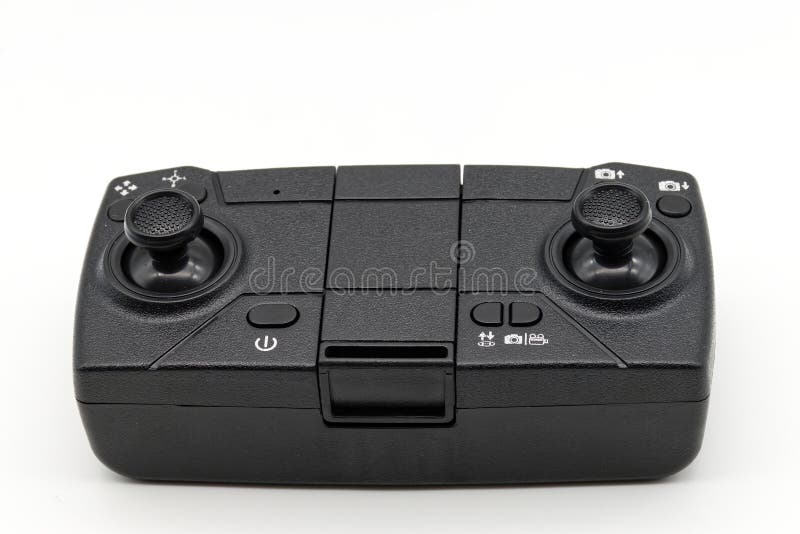 Modern Black Drone Controller Ready for Action. Stock Photo - Image of ...