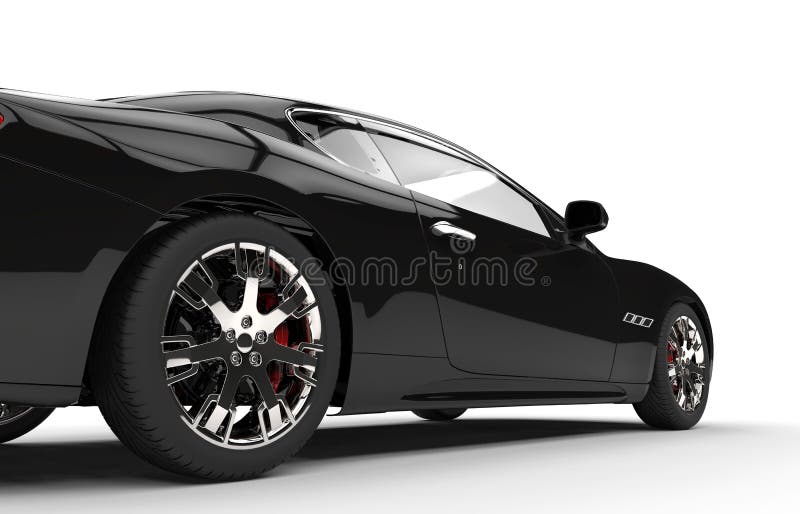 Black Fast Powerful Car stock illustration. Illustration of auto - 59008098
