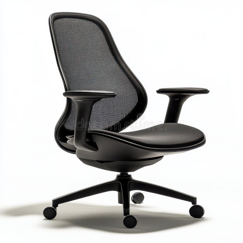 Modern Black Mesh Office Chair Ergonomic Design Comfortable Seating ...