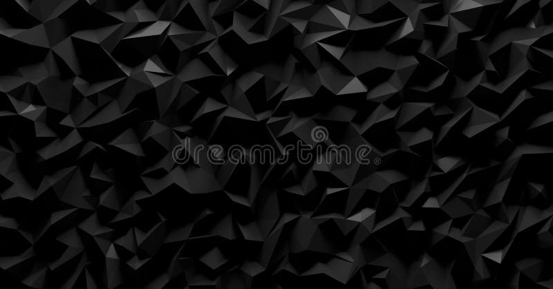 Modern Black Metal Wall Texture and Wallpaper Empty Background Low Poly ...