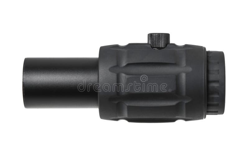 Modern Black Optical Scope for Weapon Isolated on Whited. Sight Scope ...