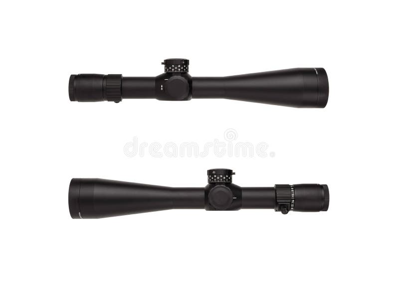 Modern Black Optical Sight. Optical Device for Aiming at Long Distances ...