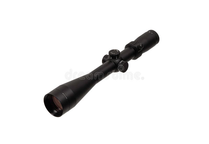 Modern Black Optical Sight. Optical Device for Aiming at Long Distances ...