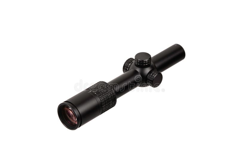 Modern Black Optical Sight. Optical Device for Aiming at Long Distances ...