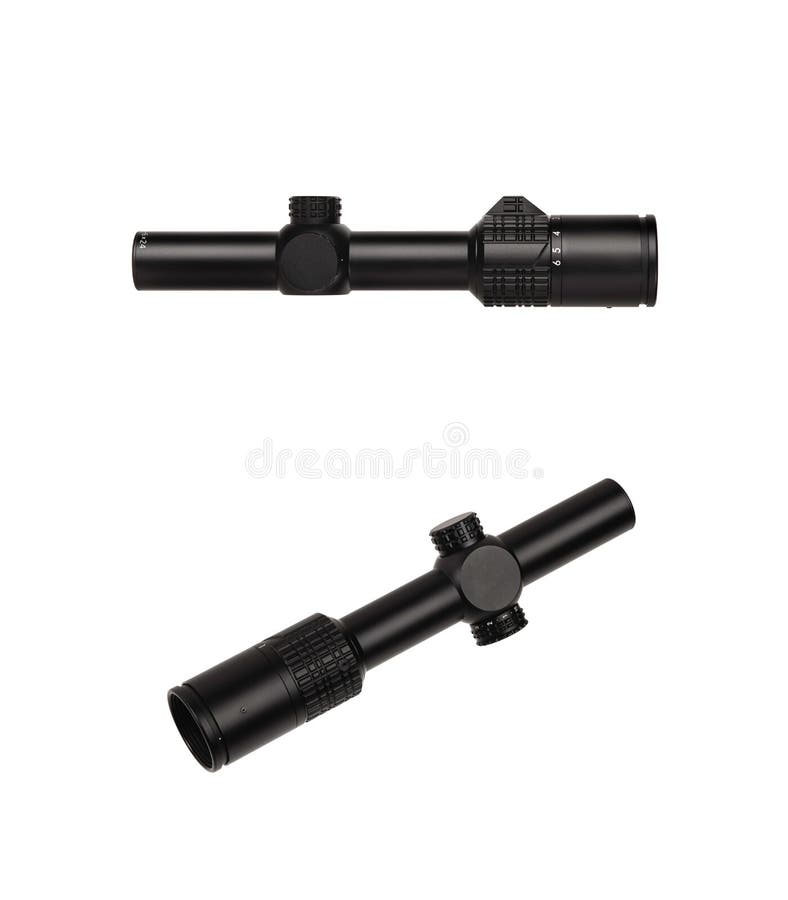 Modern Black Optical Sight. Optical Device for Aiming at Long Distances ...