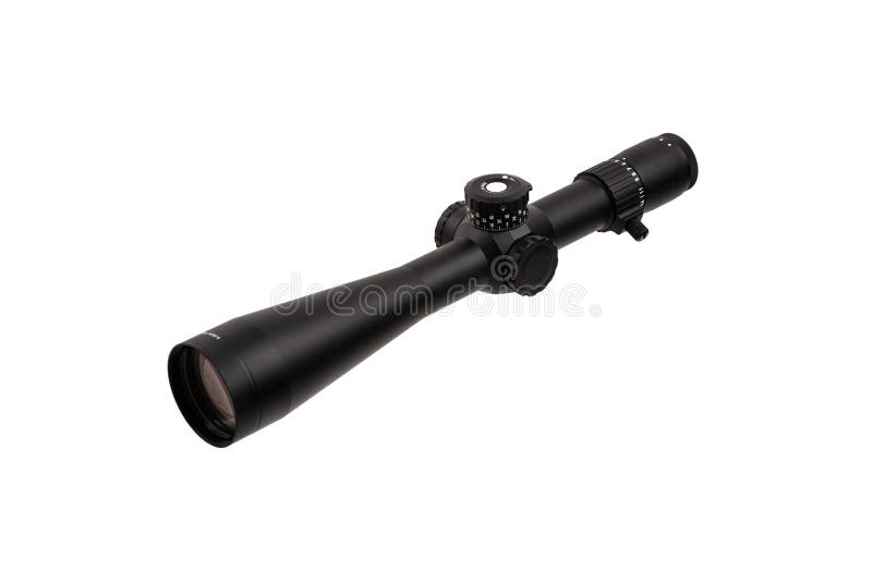 Modern Black Optical Sight. Optical Device for Aiming at Long Distances ...