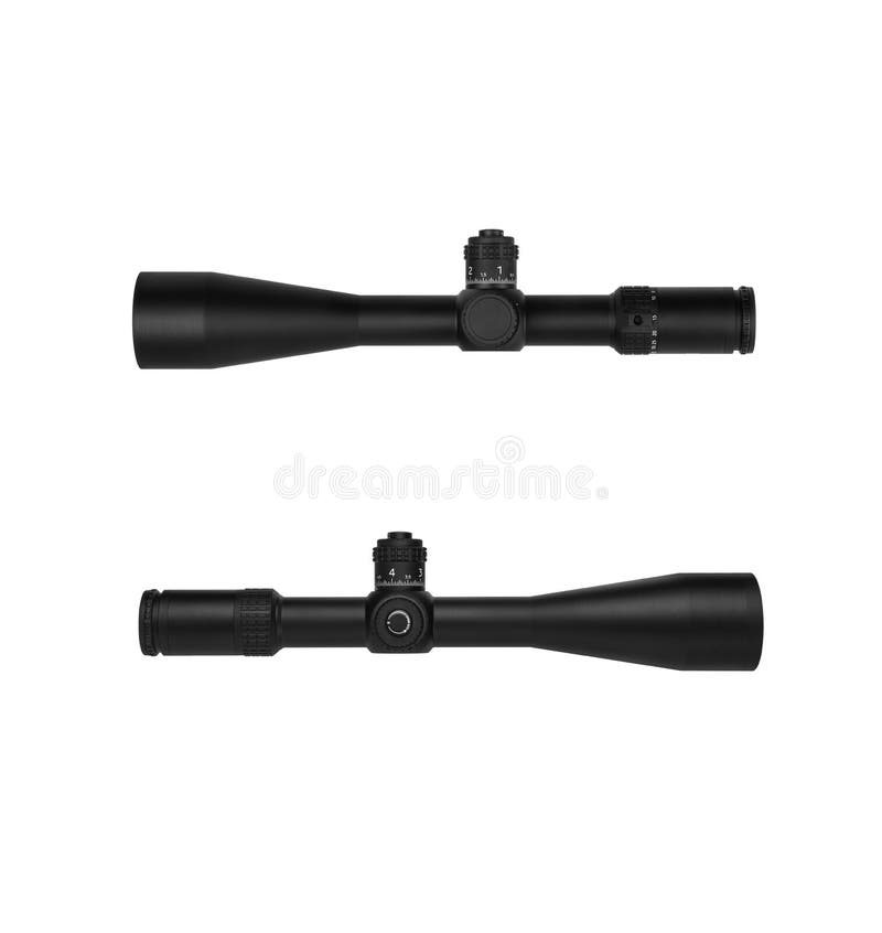 Modern Black Optical Sight. Optical Device for Aiming at Long Distances ...