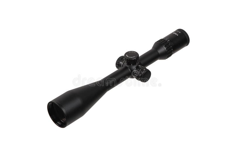 Modern Black Optical Sight. Optical Device for Aiming at Long Distances ...