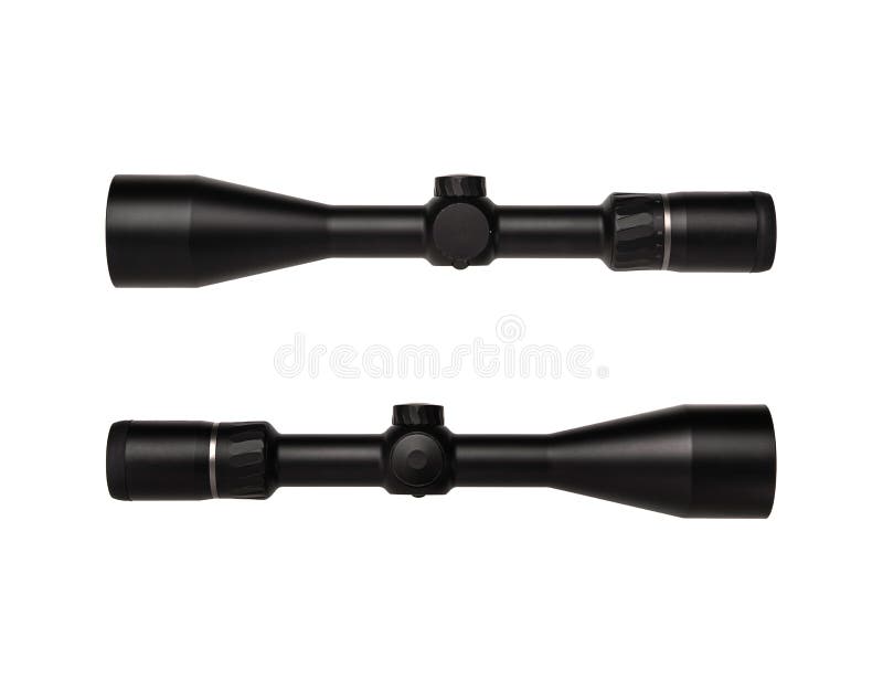 Modern Black Optical Sight. Optical Device for Aiming at Long Distances ...