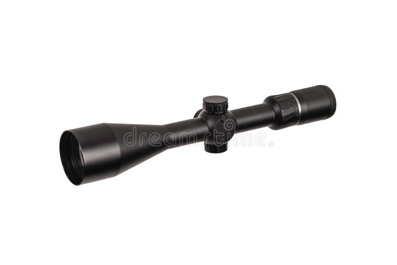 Modern Black Optical Sight. Optical Device for Aiming at Long Distances ...