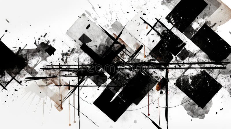 Modern black scribble stock photo. Image of black, visual - 369850458