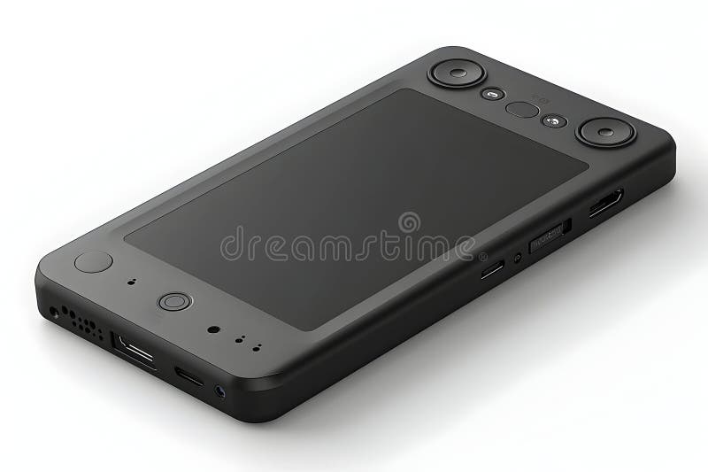 Futuristic Handheld Device stock illustration. Illustration of ...