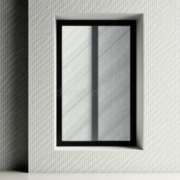 Modern Black Steel Window Frame, Thin Lines, Sharp Angles , Style ...