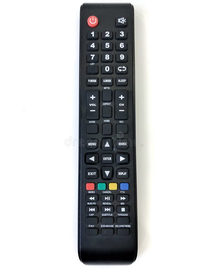 Modern Black Tv Remote Control Stock Image - Image of remote, program ...
