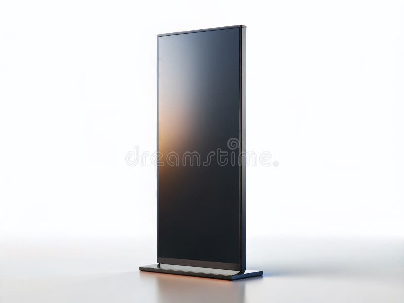 Modern Black Vertical Display Stand Mockup a Premium Detailed 3D Model ...