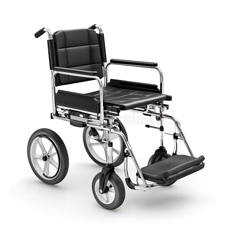 Modern Black Wheelchair Design for Disabled People Mobility Aid Stock ...