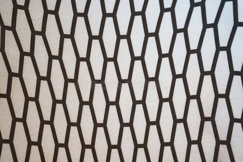 Geometric Hexagonal Pattern on Textured Fabric Stock Photo - Image of ...